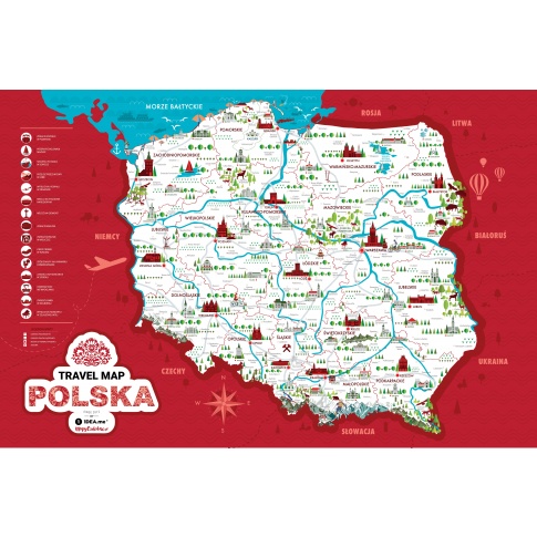 Mapa Zdrapka - Mapa Polski - Travel Map™ Polish Edition - MagiaPolnocy.pl