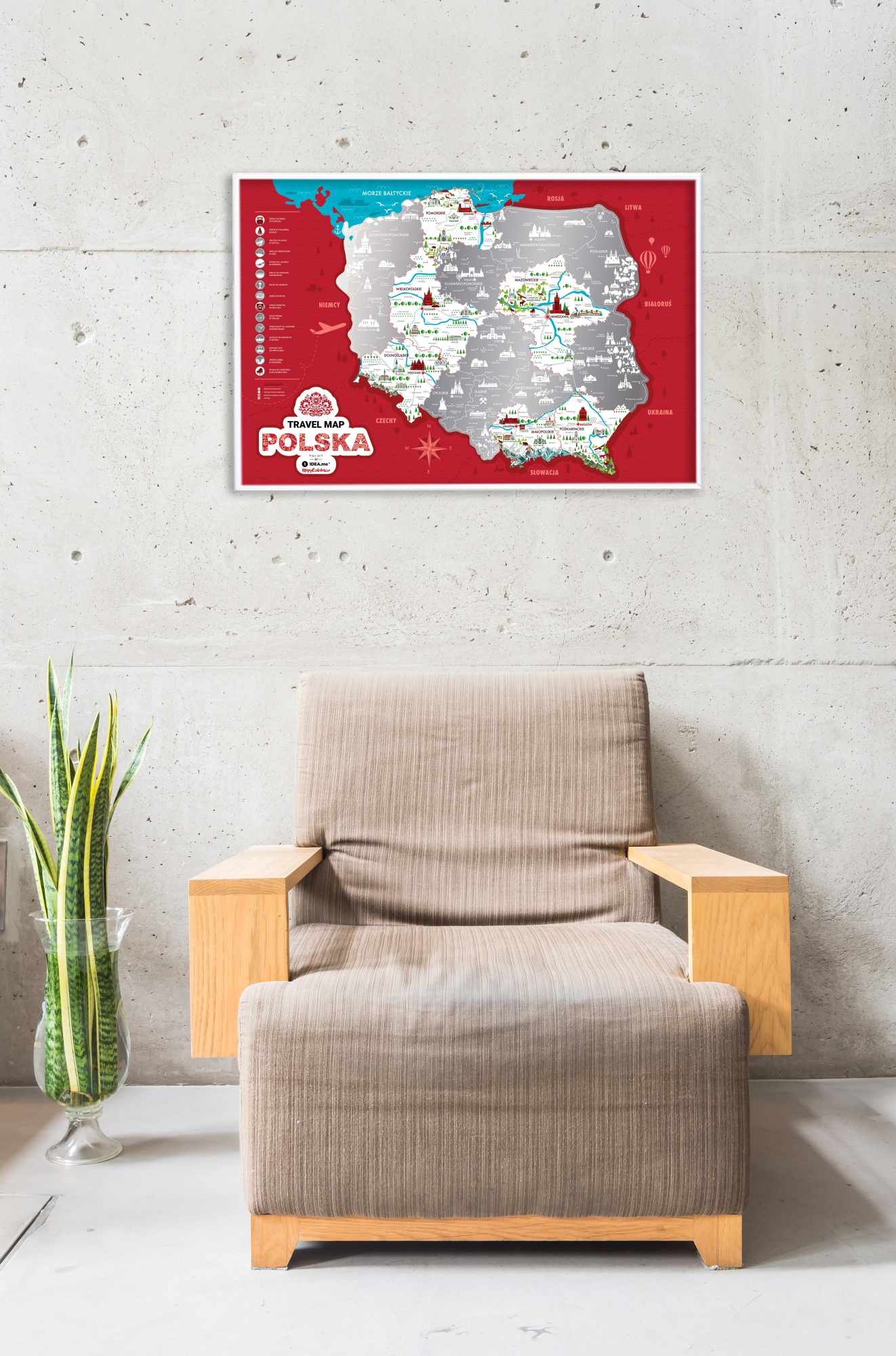 Mapa Zdrapka - Mapa Polski - Travel Map™ Polish Edition - MagiaPolnocy.pl