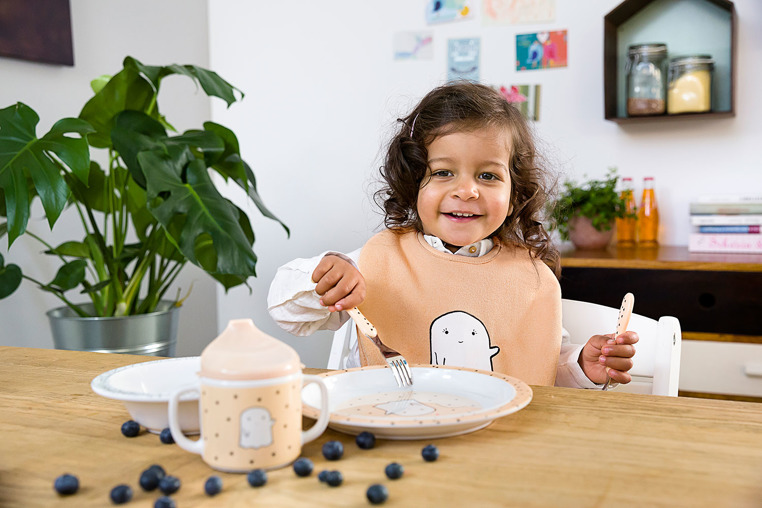 Lassig Sztućce ze stali nierdzewnej Little Spookies Peach - MagiaPolnocy.pl