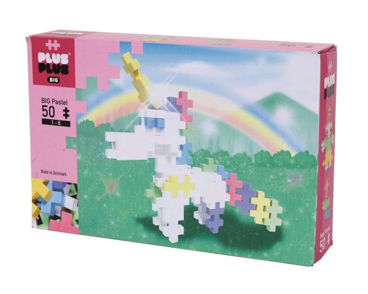 Plus-Plus, Midi Pastel - 50 szt. - Jednorożec - MagiaPolnocy.pl